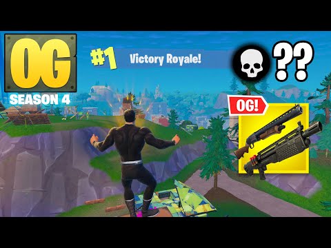 Fortnite OG Season 4 | High Kill Solo Win Gameplay (Double Pump)