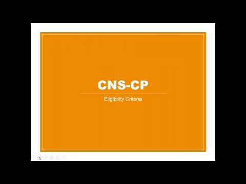 CNS-CP Certification by Professional Portfolio
