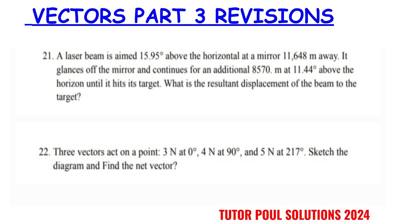 VECTORS PART 3 REVISIONS