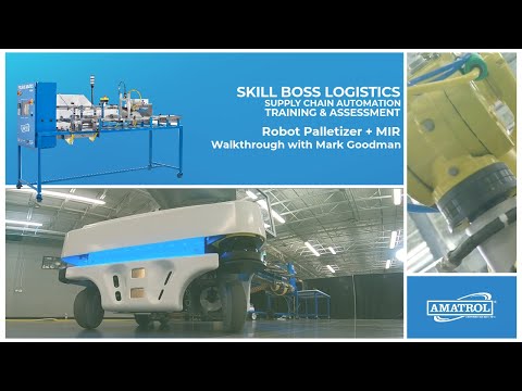 Amatrol's NEW Smart Robot Logistics Palletizing Workcell!