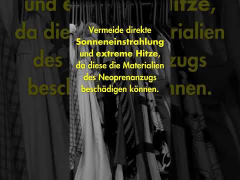 🏄♀️ Wetsuit Fact #26: Lagerung