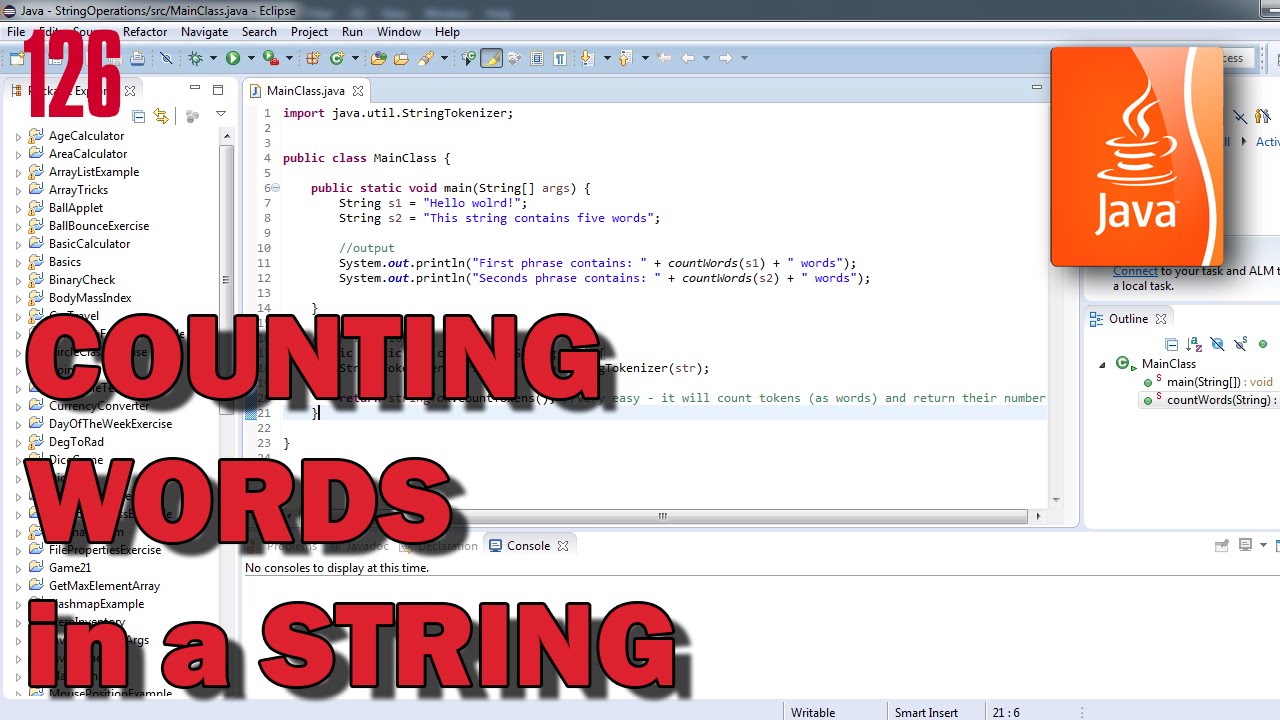 JAVA: Counting words in a string with StringTokenizer