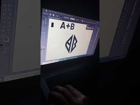 AB LOGO #logo #viral #logodesign #shortvideo #logos #namelogo #shorts #logoname