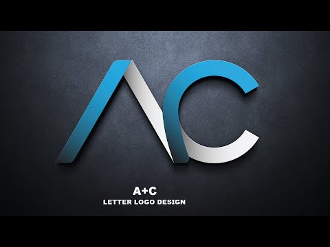 Adobe Illustrator Tutorial: Designing a Professional AC Letter Logo #logo #letterlogo