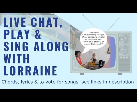 Ukulele Play Along (or Sing-Along) using Ukulele Wednesdays Songbook & Live Chat