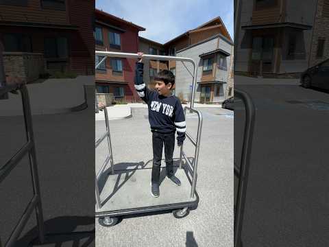 Aayansh Rides a Luggage Cart Like a Pro! ππ Cutest Travel Moment Ever!