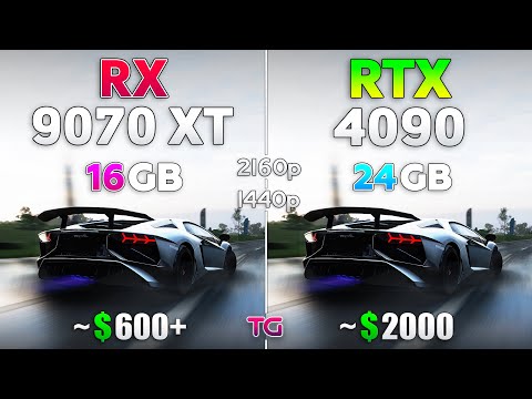 RX 9070 XT vs RTX 4090 - Test in 10 Games | 1440p & 4K