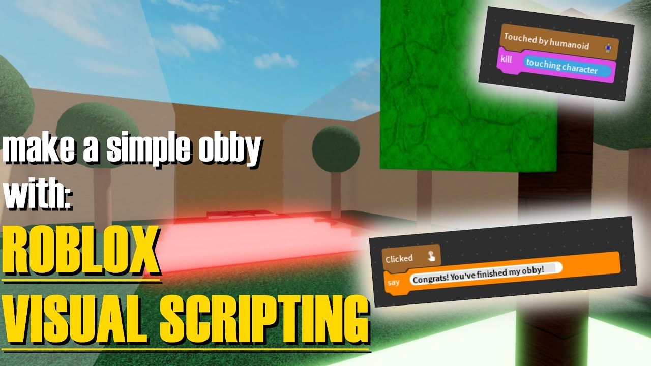 SIMPLE OBBY tutorial | ROBLOX VISUAL SCRIPTING - EventBlocks #eventblocks