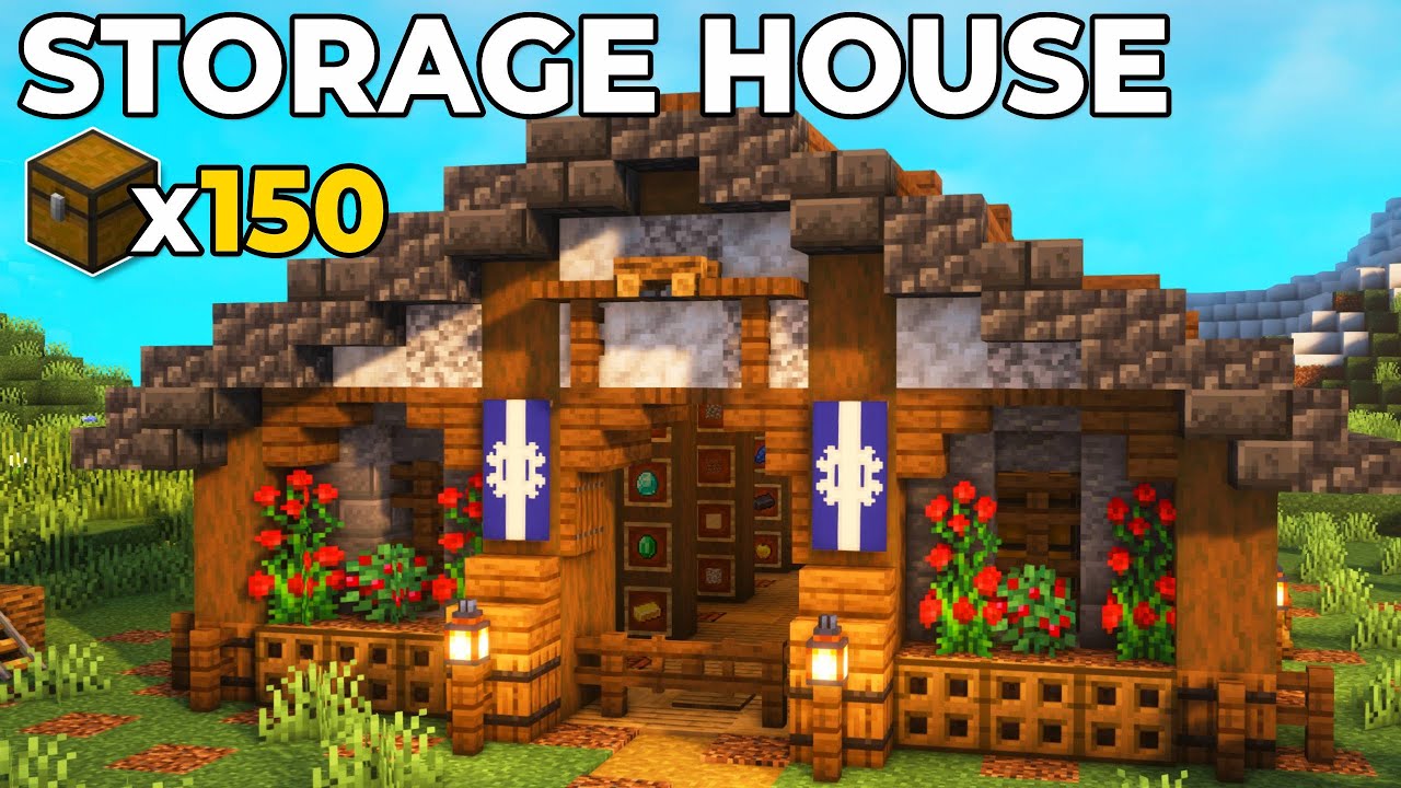 Minecraft: Storage House for Survival [Tutorial] - Minecraft Builders