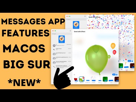 Message Effects, Memoji, Pin/Unpin In Messages App in MacOS Big Sur on MacBook Mac in 2024 Update