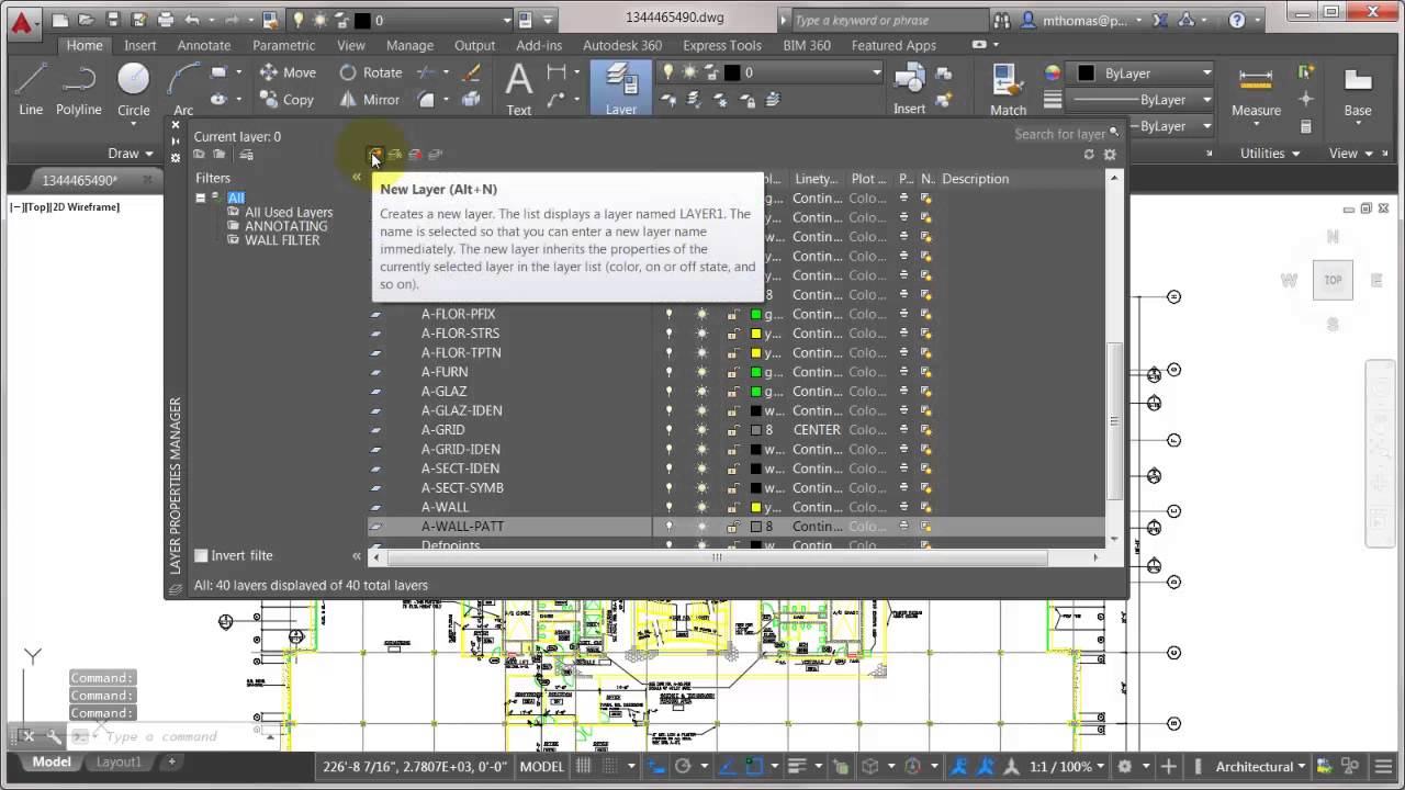 AutoCAD Property Layer Filters