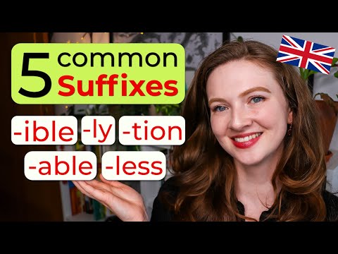 How to pronounce word endings (suffixes) in English + FREE PDF