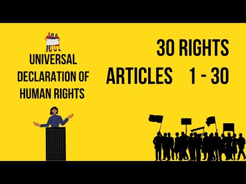 Universal Declaration of Human Rights (UDHR ) evolution |Articles 1 to 30 explained | @kampustree