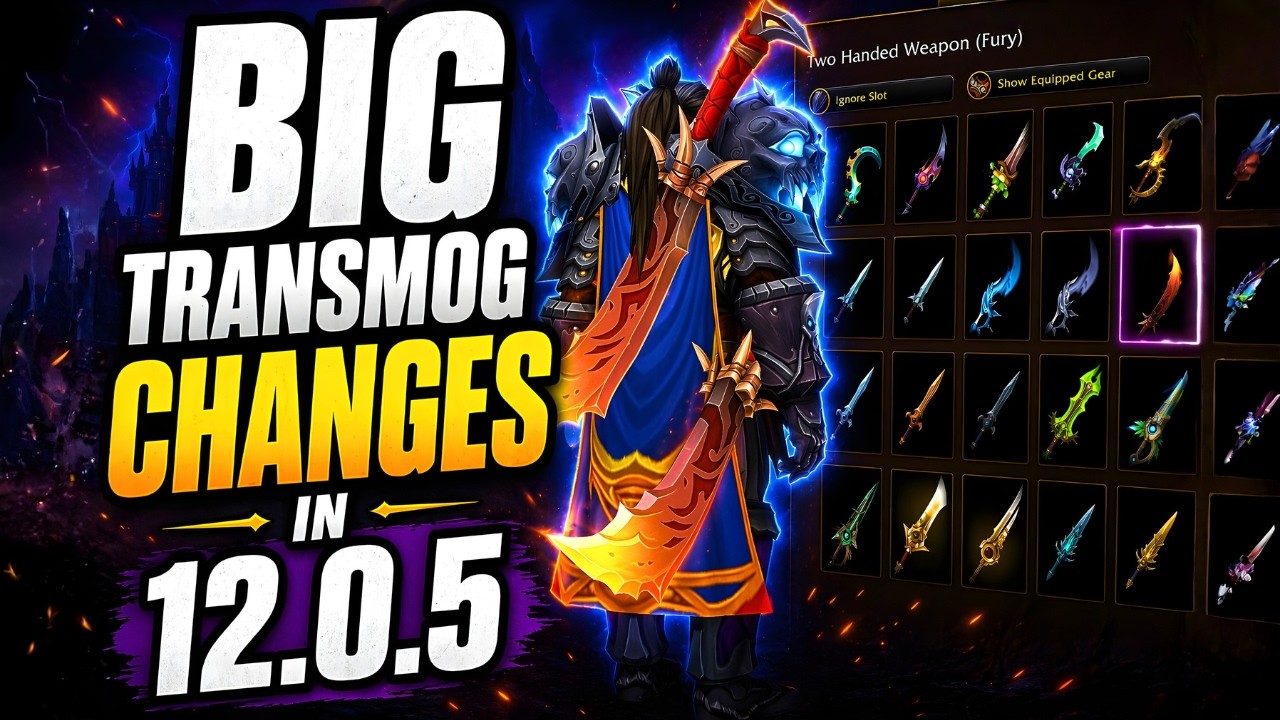 All Transmog Changes In Patch 12.0.5 - New Situations | Weapon Sheathing & More! WoW Midnight