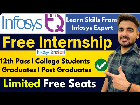 Infosys Launch Online Internships For Students | Infosys Springboard Internship | Part -time Intern