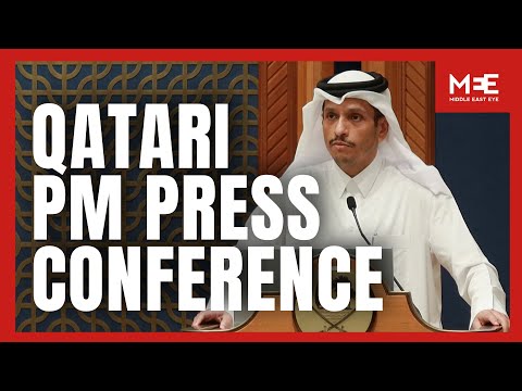 Qatari and Lebanese prime ministers hold joint news conference in Doha