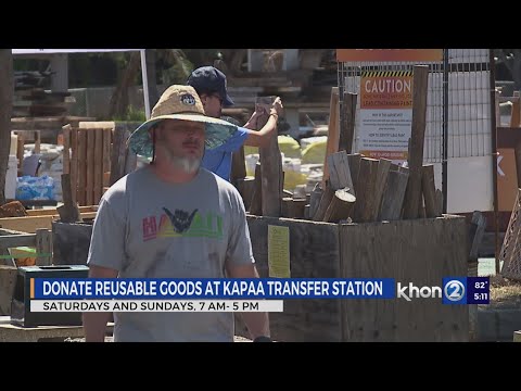 Pilot reuse program to begin at Kapaʻa Transfer Station