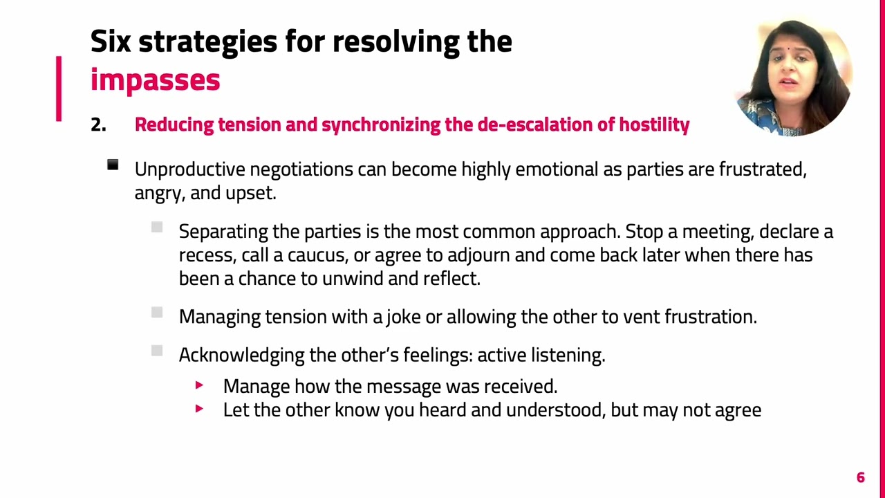 Effective Strategies for Resolving Impasses in Business Negotiations ...