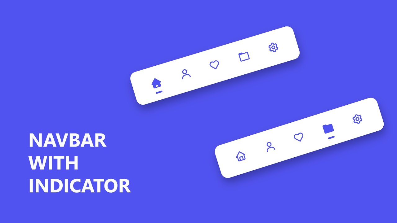 Animated Navigation Bar With Indicator Using Html Css JS