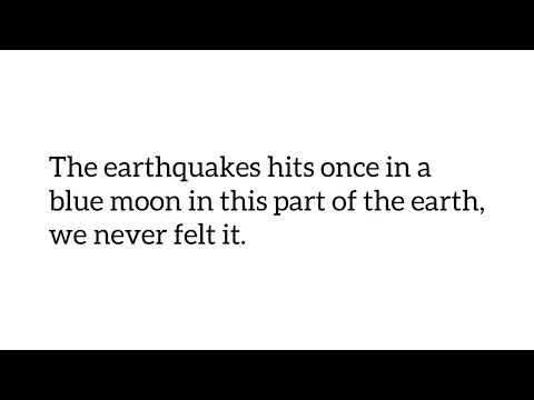 “ Once in a blue moon “ meaning