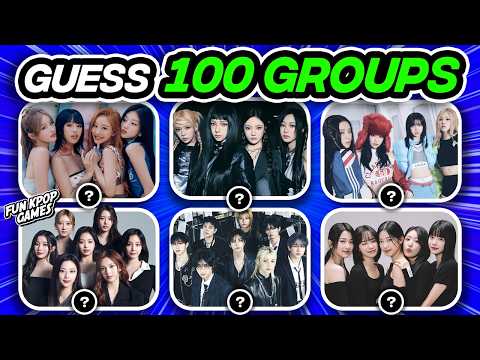 ⭐️ ULTIMATE GUESS 100 KPOP GROUPS | KPOP QUIZ - FUN KPOP GAMES 2025