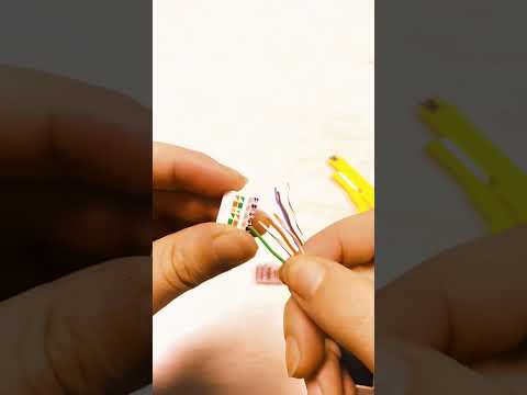 How to Install toolless RJ45 Connector in Malayalam #ccna #rj45 #crimpingtool