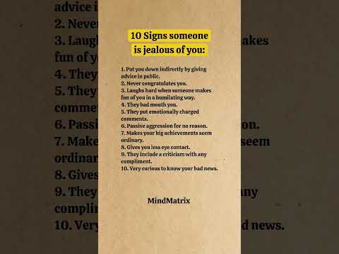 10 Signs Someone is JEALOUS of You #quotes #psychology #relationship