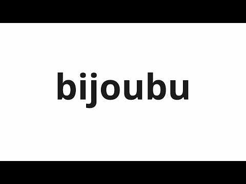 How to pronounce bijoubu | 美丈夫 (Beautiful and sturdy in Japanese)