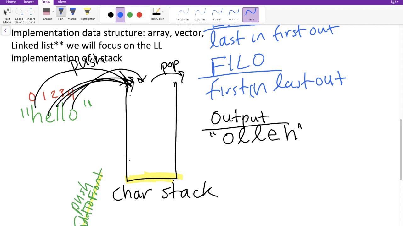 An Example of a Using a Stack to Reverse a String
