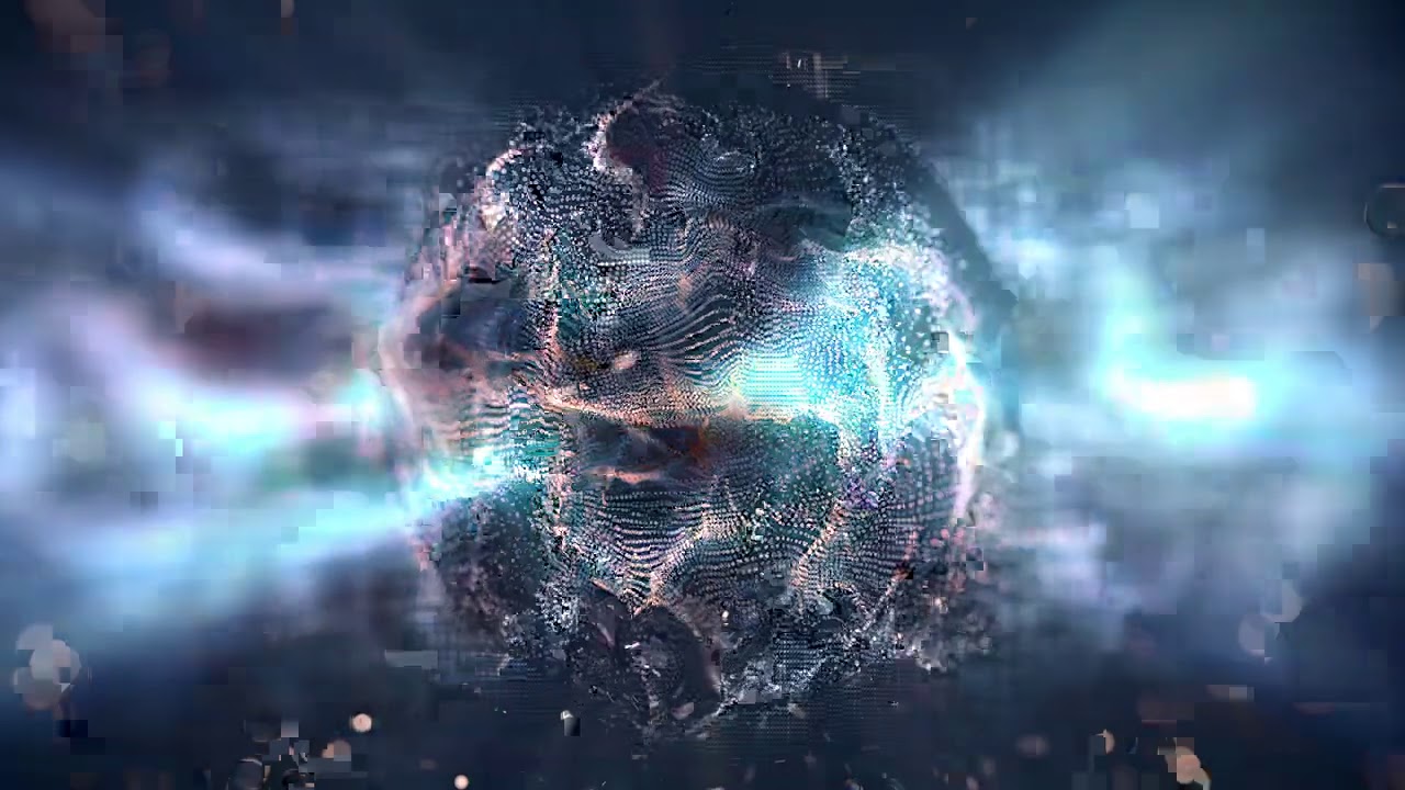 4K Dark Blue Fractal Sphere ~ Moving Backgrounds for Edits ~ Sci-Fi Wallpaper ~ AA-vfx Dj Vj Loops