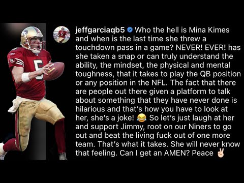 Stephen A Smith goes after former 49ers QB Jeff Garcia after his bold comments about ESPN Mina Kimes