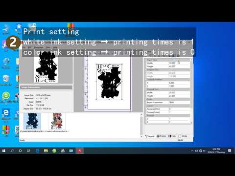7.5 Software Settings- print white