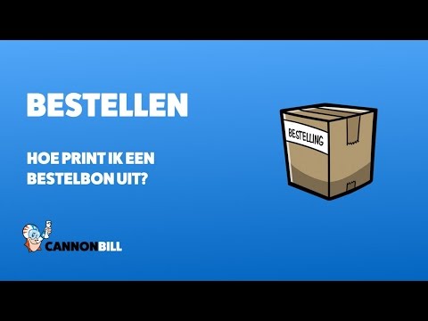 Bestellen - hoe print ik een bestelbon uit?