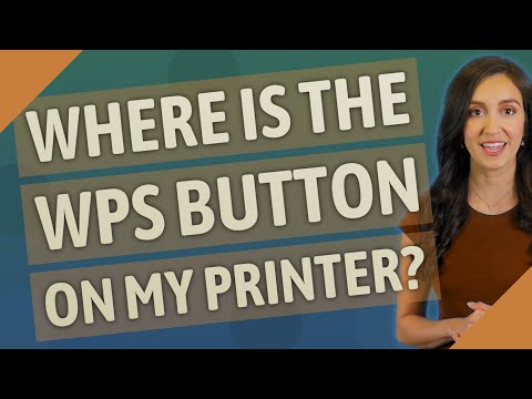 Where is the WPS button on my printer?