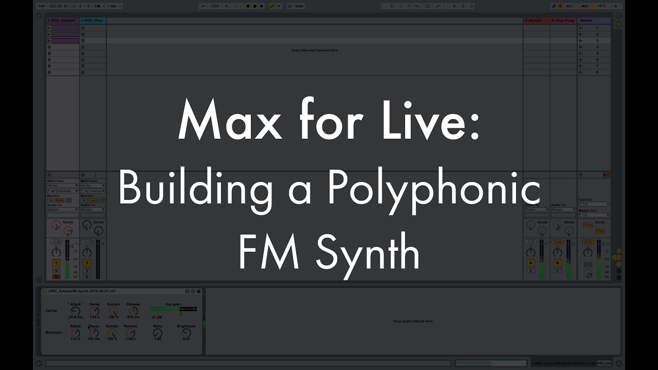 Max For Live: Building a Polyphonic FM Synth
