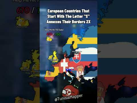 European Countries That Start With The Letter "S" Annexes It's Borders 2X#country #europe #geography