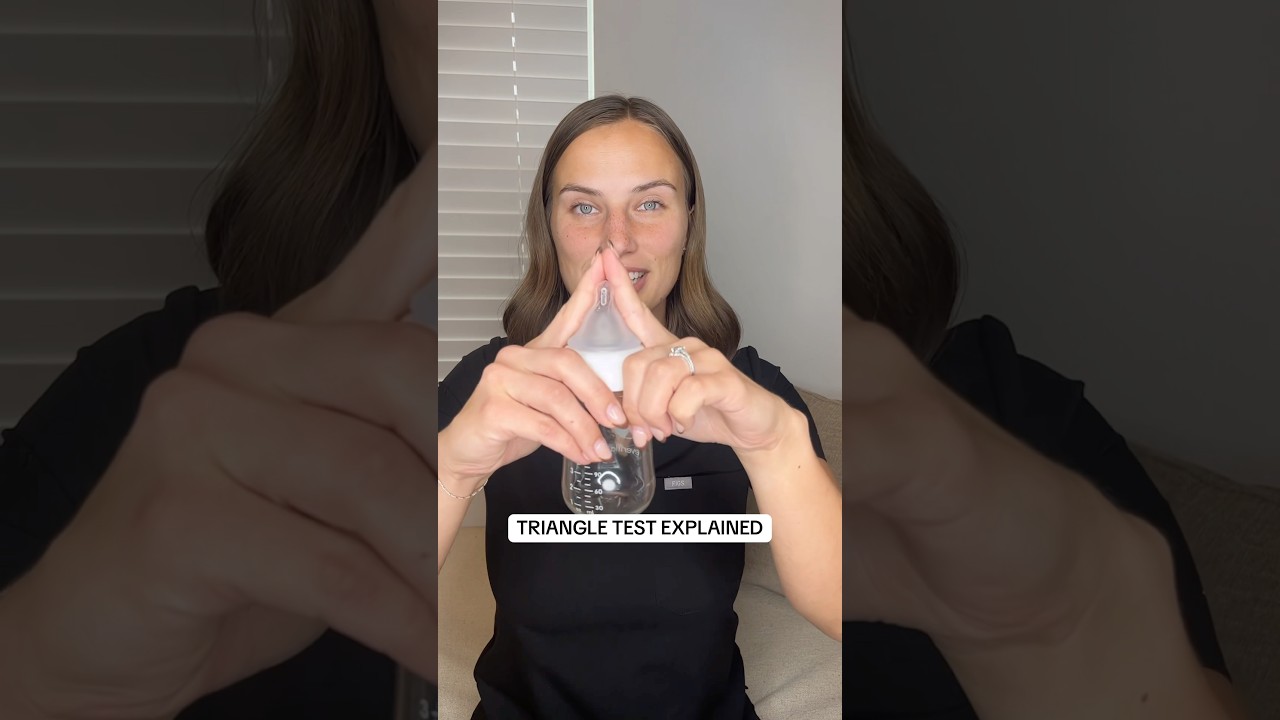 Triangle test explained! #babybottle