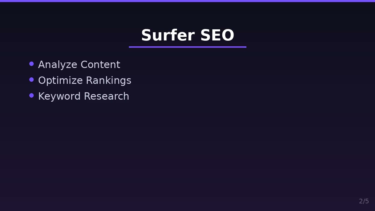 Top 8 Surfer SEO Tools