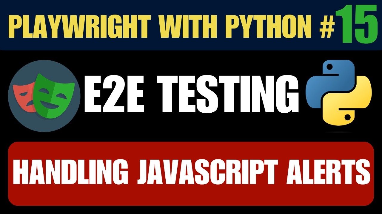 Playwright with Python #15 - Alert Handling | Confirm, Prompt & Simple Alerts Explained