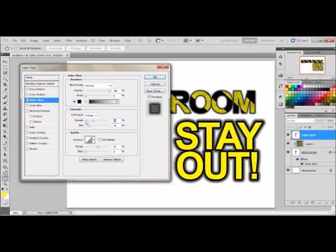 Photoshop Basics 1: making a sign | English with Mr Smith