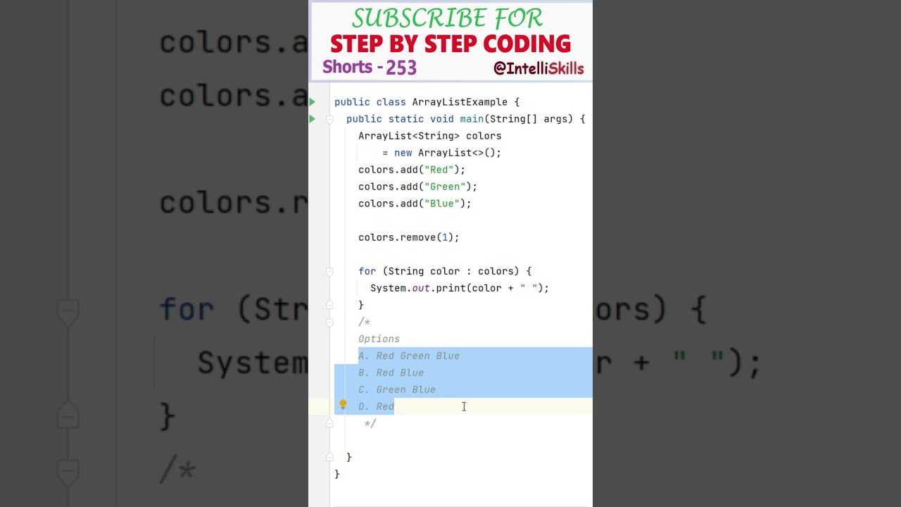 #Q-2 ArrayList Coding Questions in Java #shorts #java #trending #programming