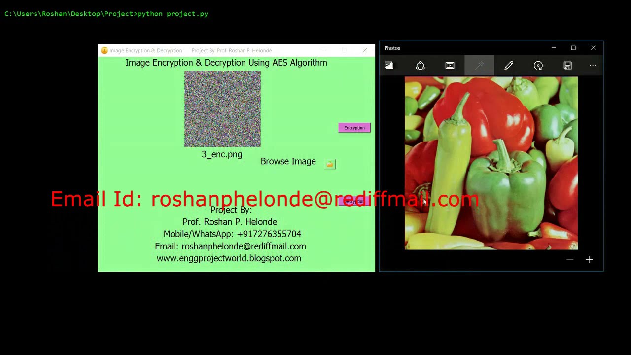 Image Encryption and Decryption Using AES Algorithm | Python Source Code | AES Image Encryption
