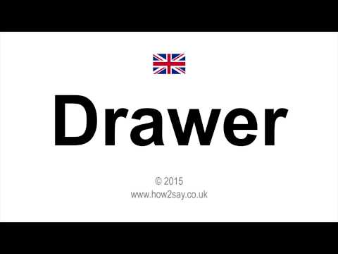 How to pronounce Drawer in UK, British English