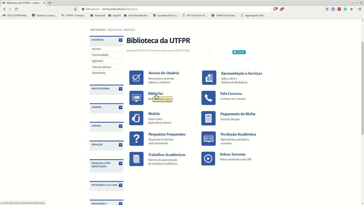 Acesso à Biblioteca Virtual - UTFPR