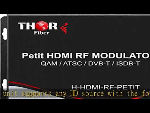 Thor Broadcast HDMI to Coax Modulator Send HDMI Video Source up 1080p to All TVs as HD CATV QAM or