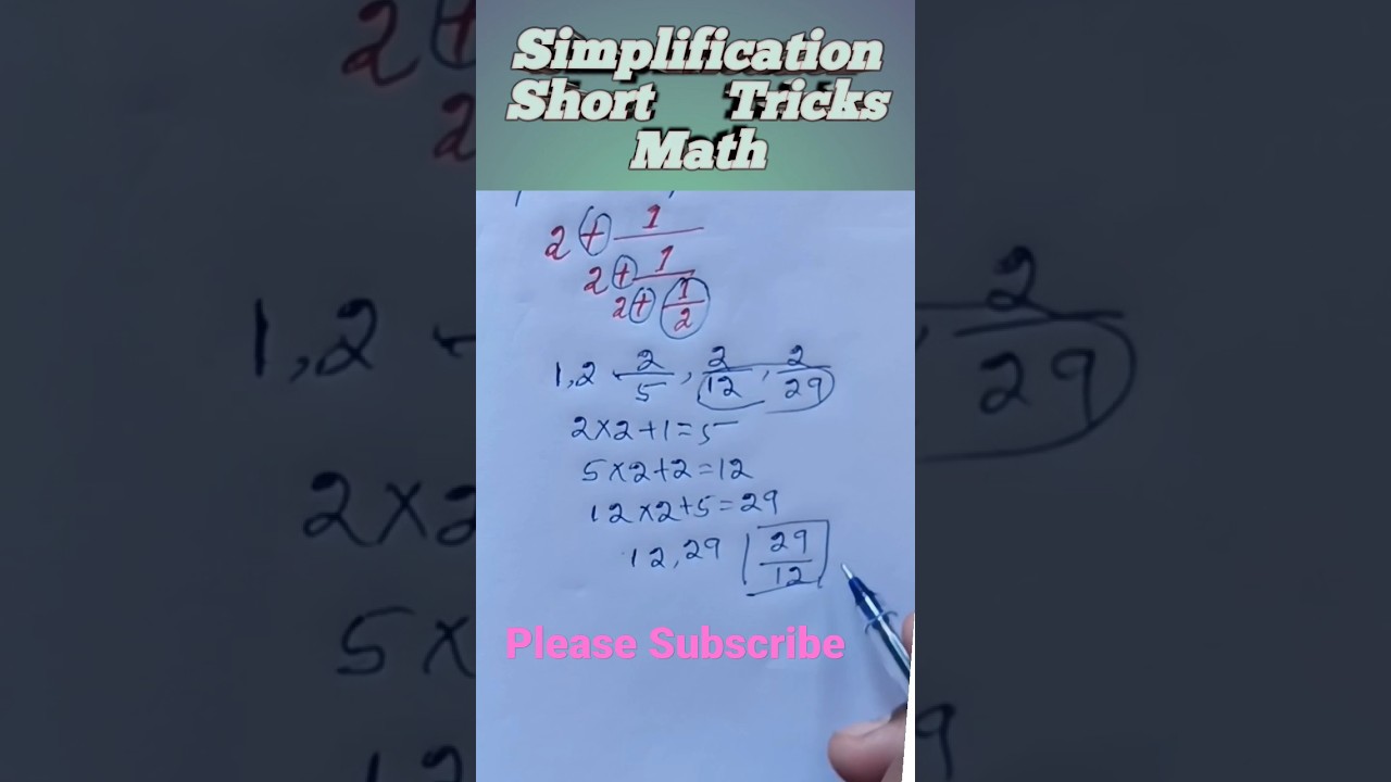 Simplifications Short Tricks Maths | Simplification tricks |simplification #maths #shortvideo #short