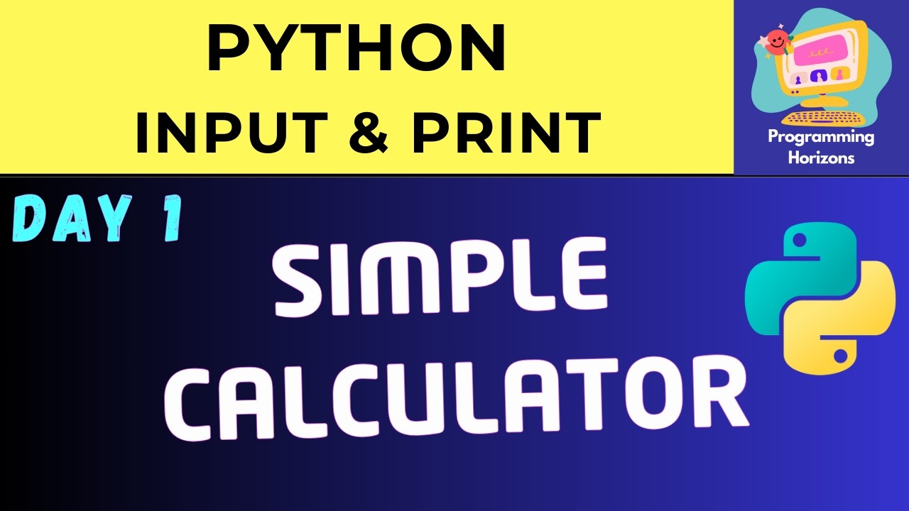 Python Simple Calculator Program | Python Basics for Beginners
