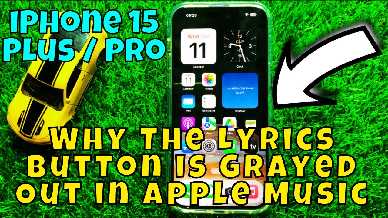 iPhone 15 / Plus / Pro Why The Lyrics Button is Grayed Out in Apple Music || IOS 17
