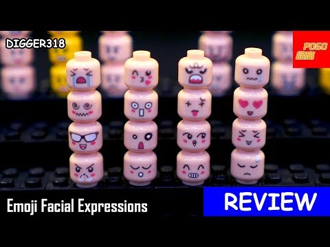 Lego Emoji Facial Expressions Pogo Bootleg PGPJ5004 Review 4K