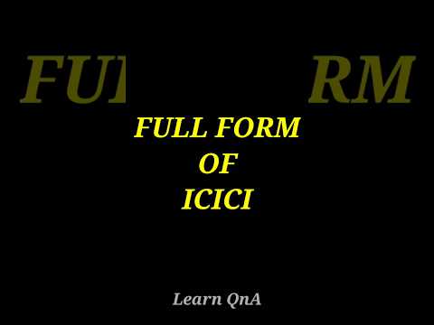 ICICI full form #shorts #ytshorts